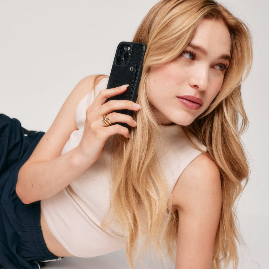 Alex Pebble Leather Wallet Black/Pewter – Bandolier