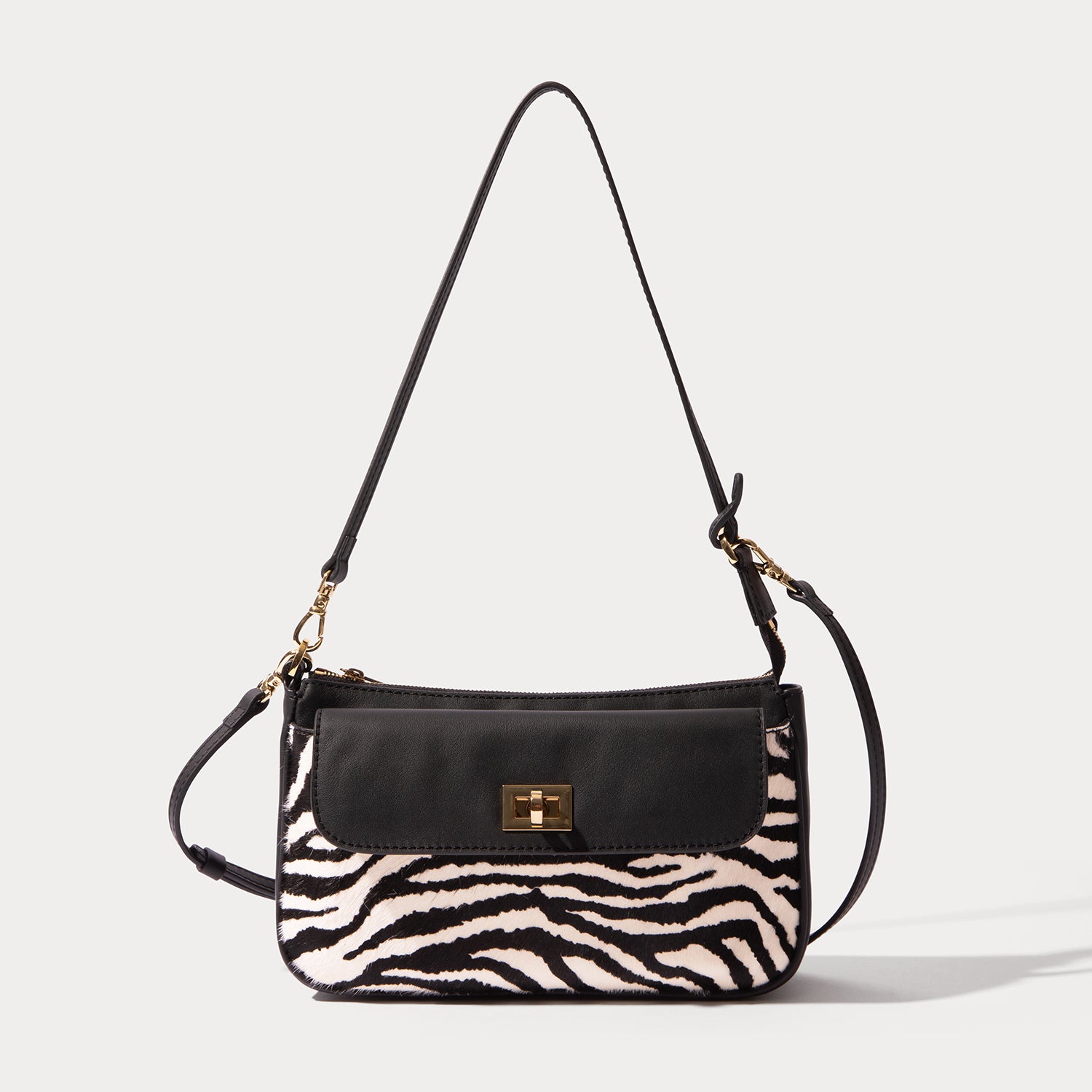 Taylor Bag - Zebra/Gold – Bandolier
