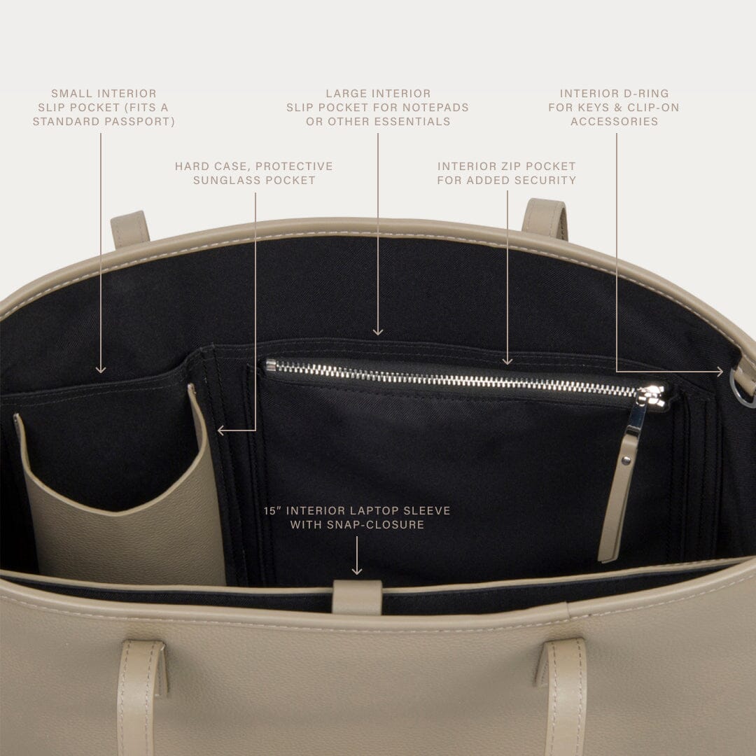 Tote Bag - Greige/Silver – Bandolier